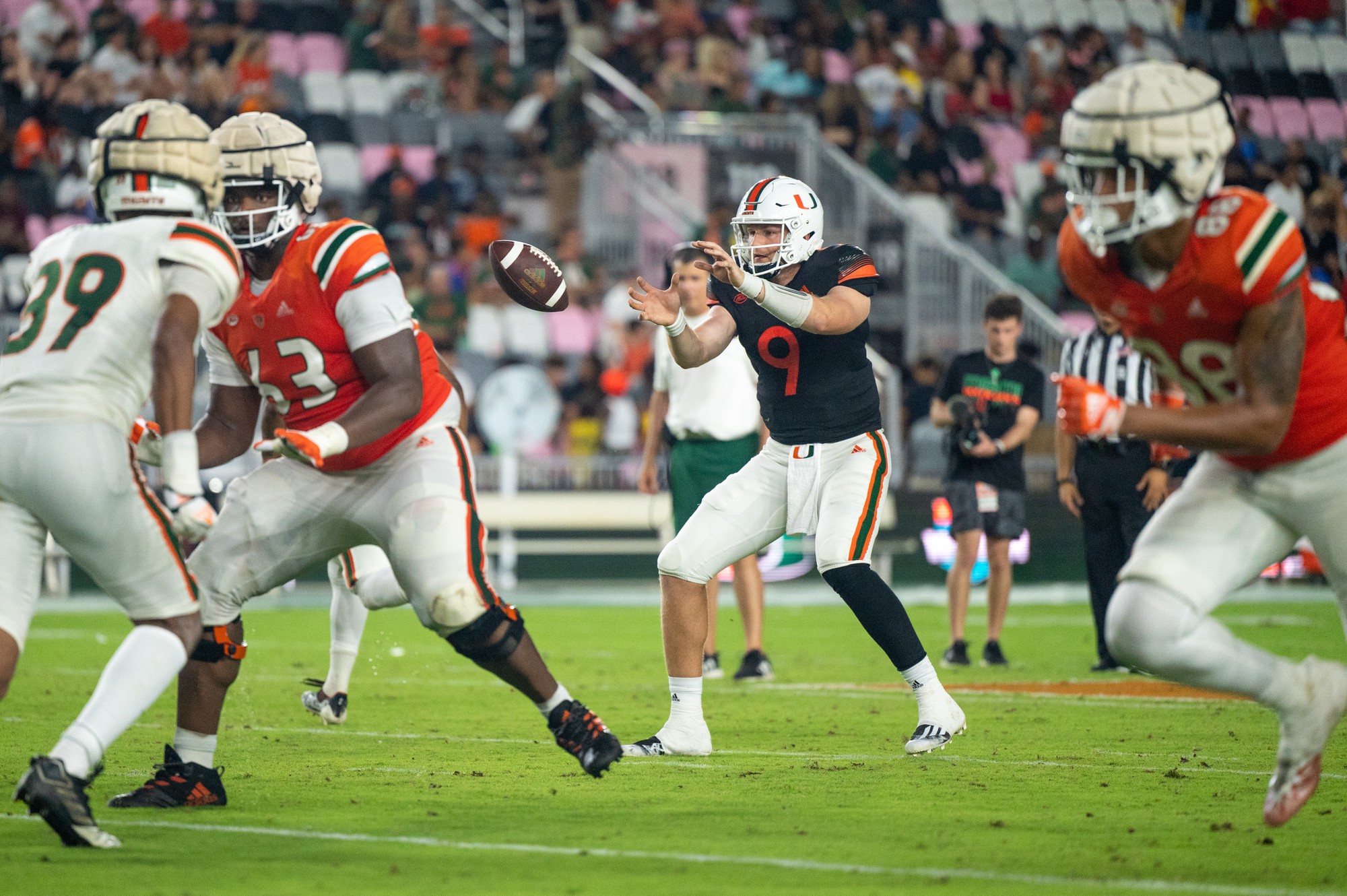 New-look ‘Canes show “overall progress” in annual spring game - The ...