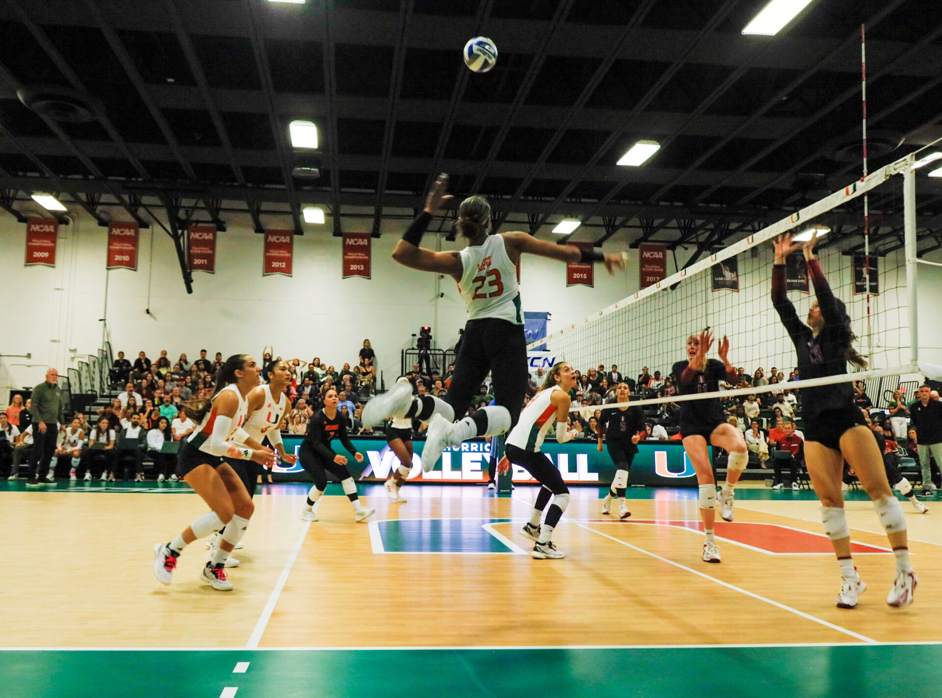 Game of the Year: Miami volleyball defeats No. 5 Stanford in a nail ...